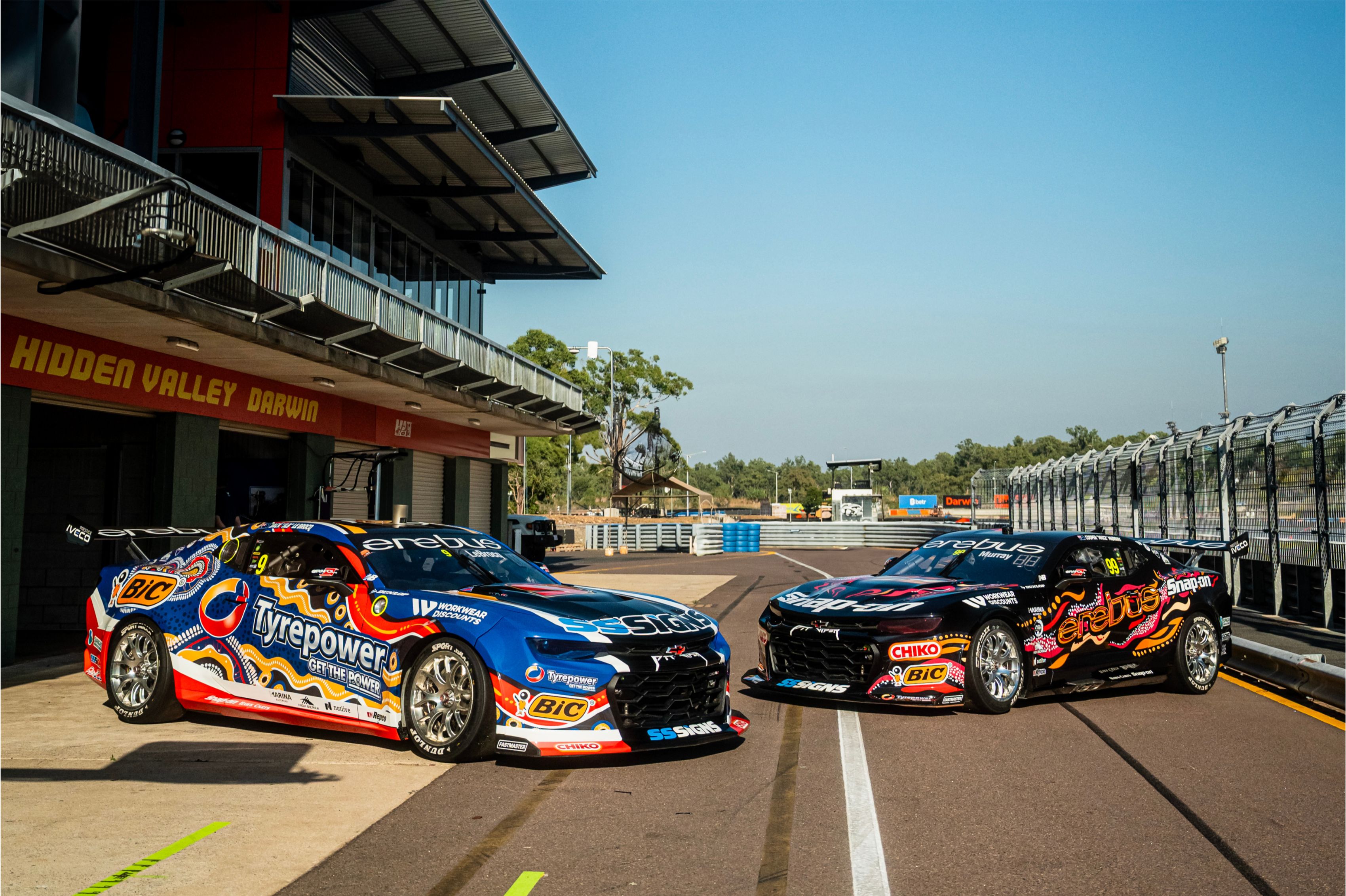 Erebus reveal connection and fire-inspired Indigenous liveries | Supercars