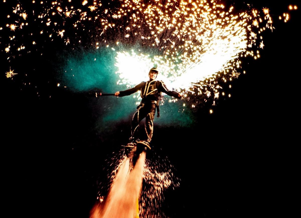 Fly board firework spectacle to light up GC500 | Supercars