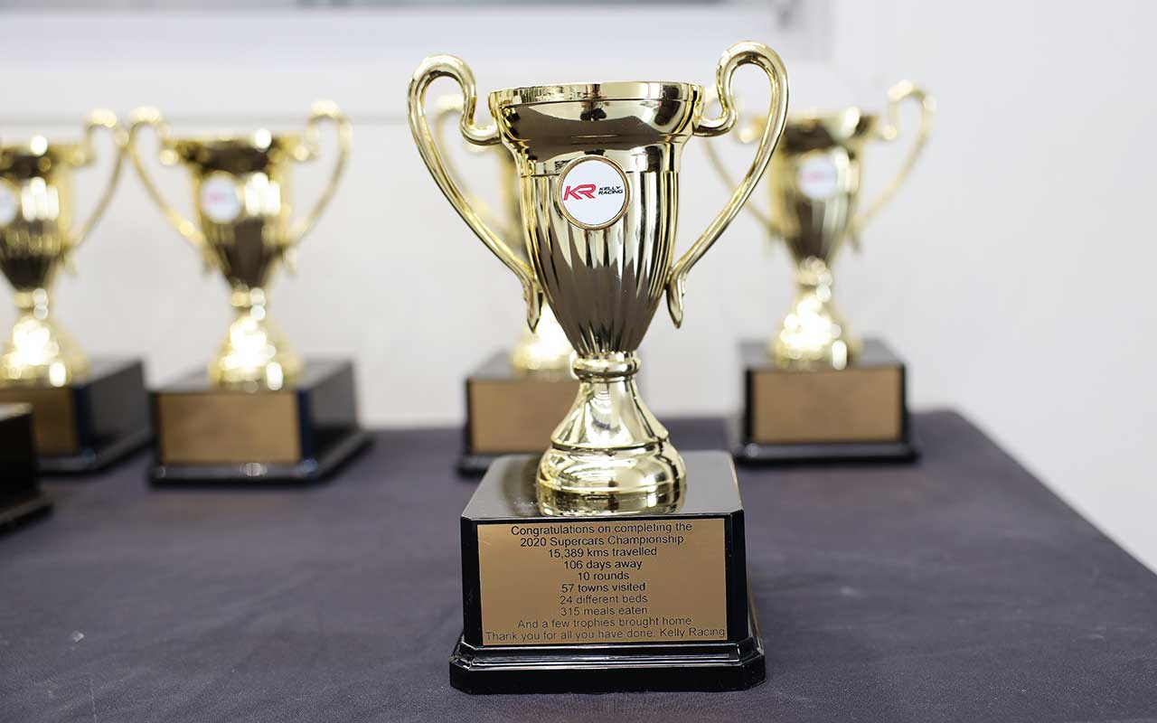 Kelly Racing’s unique trophy presentation | Supercars