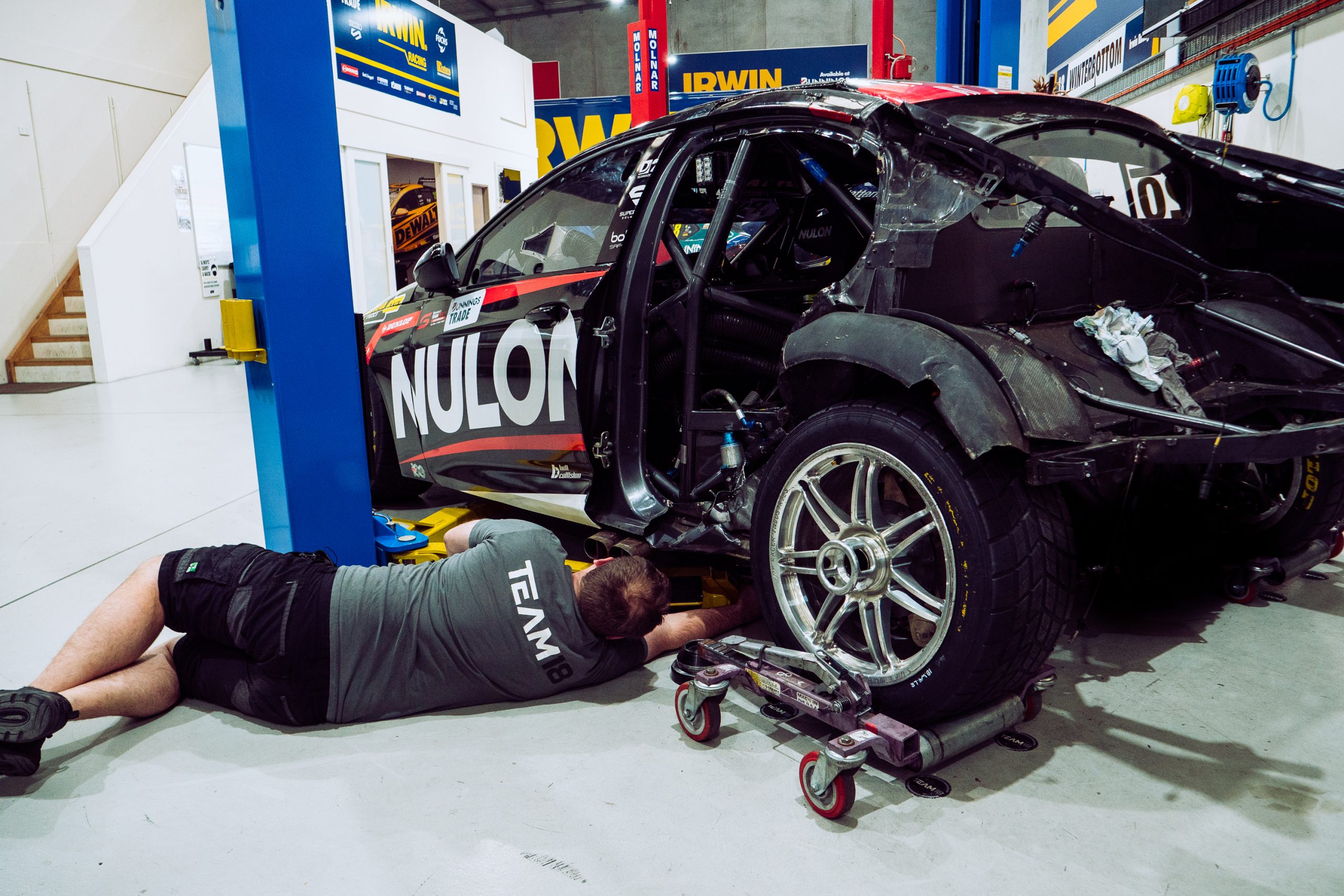 Ongoing repairs alter Team 18's test plans | Supercars