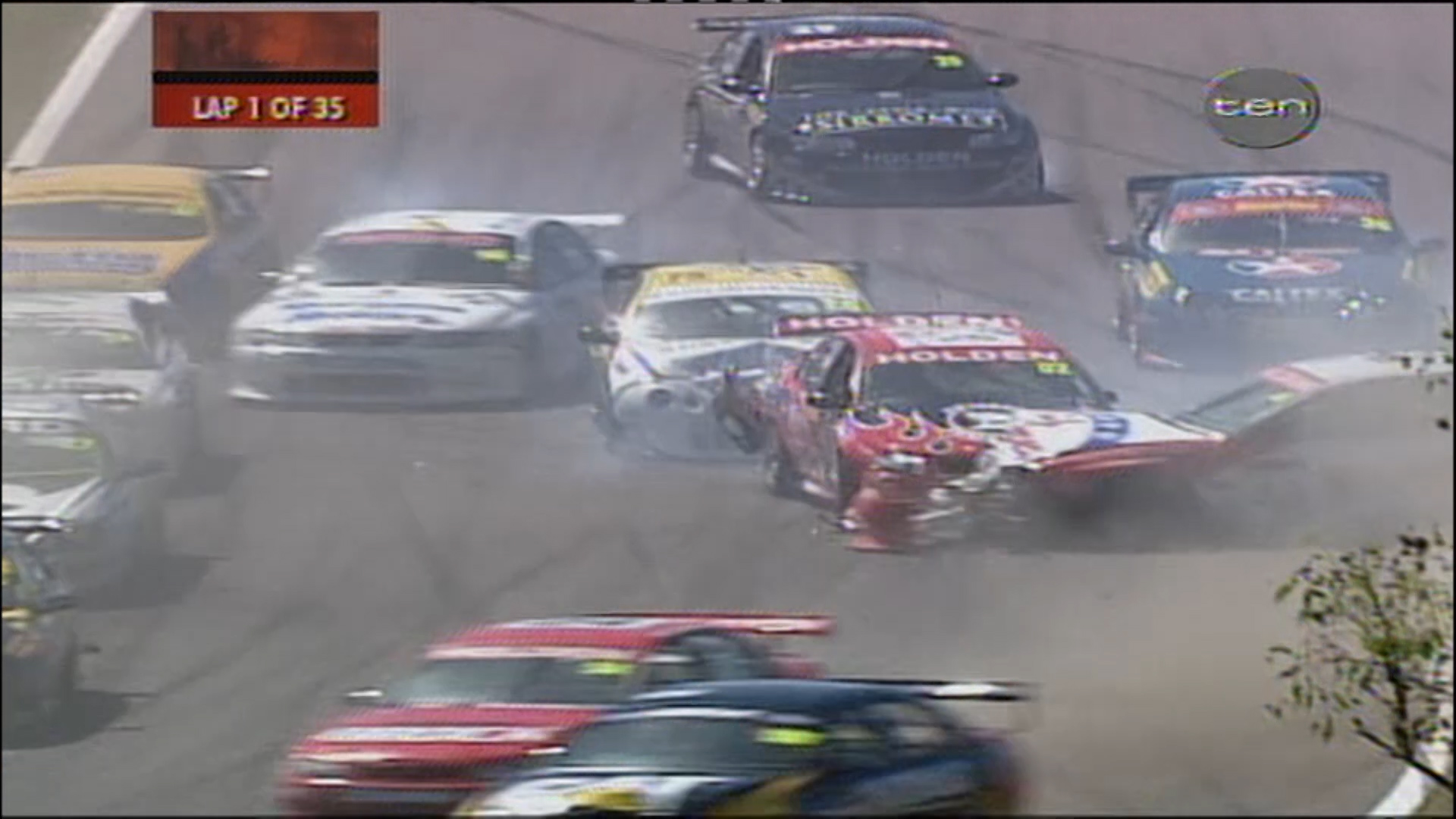 20 Years in Darwin - First lap crashes | Supercars