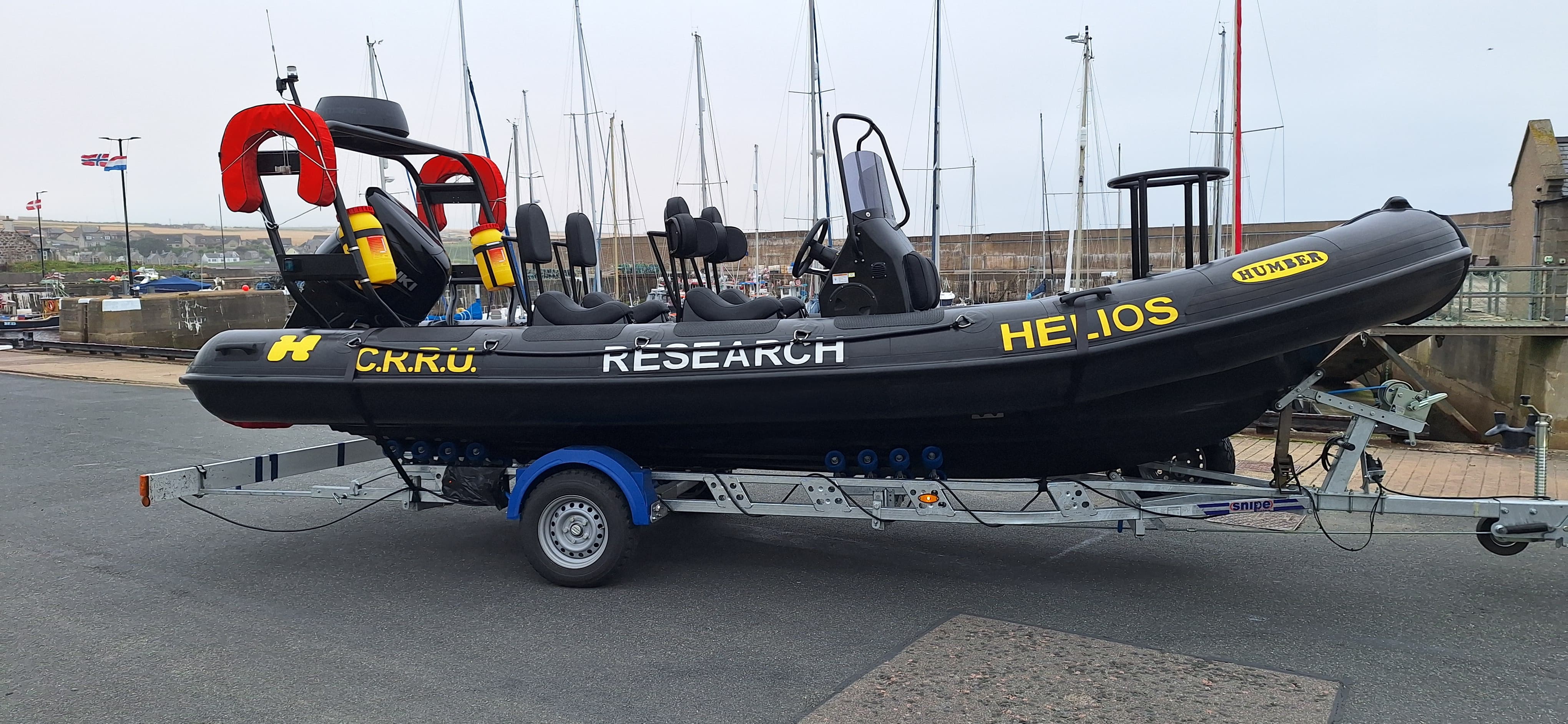 New CRRU RHIB launched! - News - CRRU