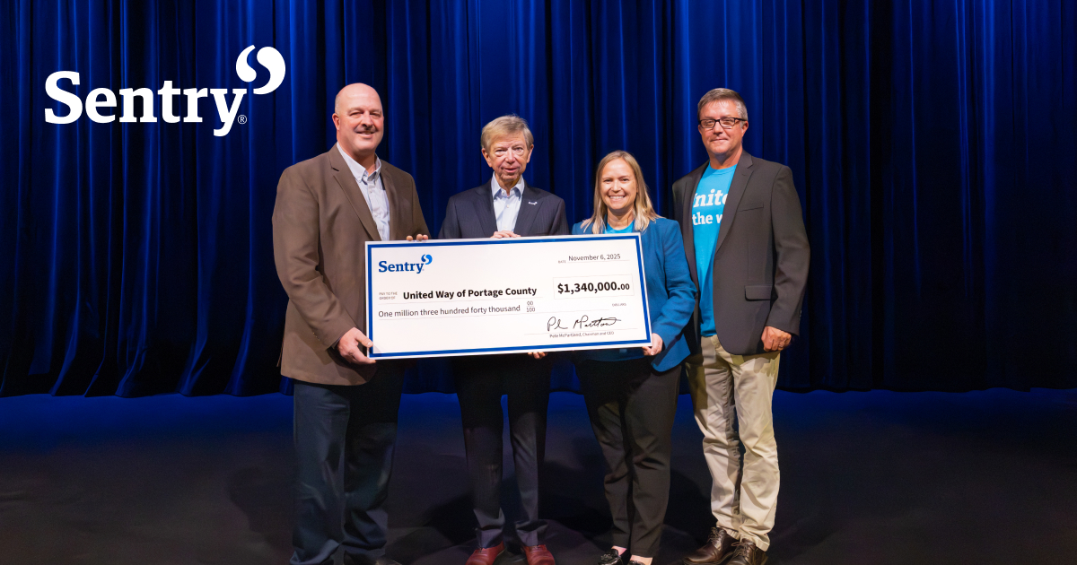 Sentry raises $1.85M in 2025 United Way campaign | Sentry Insurance