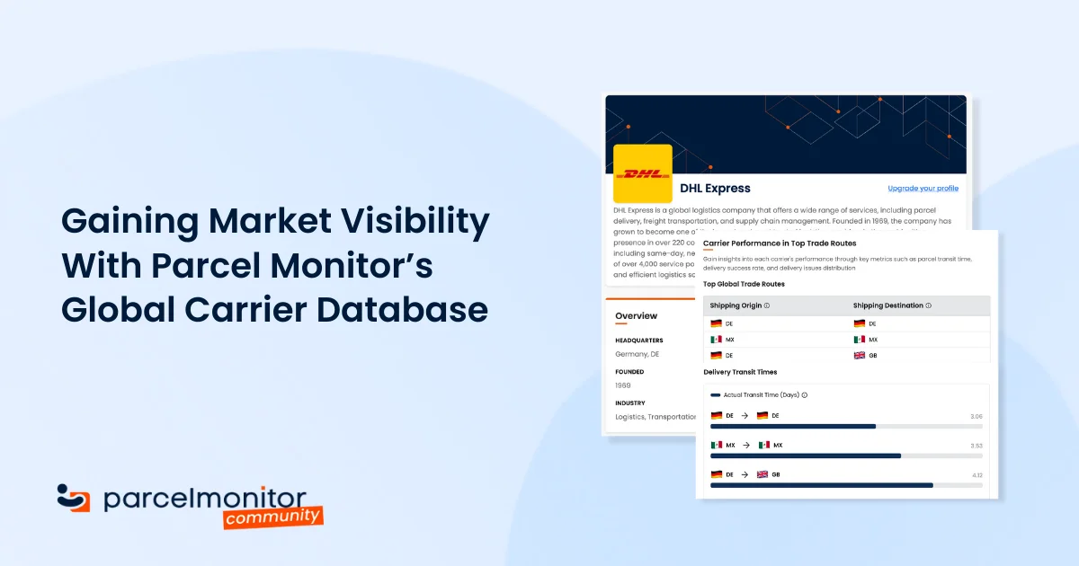 Gaining Market Visibility With Parcel Monitor's Global Carrier Database ...
