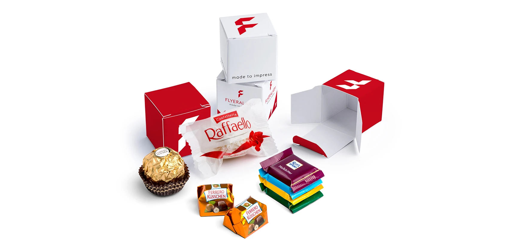 Imprimir dulces y snacks publicitarios online en FLYERALARM