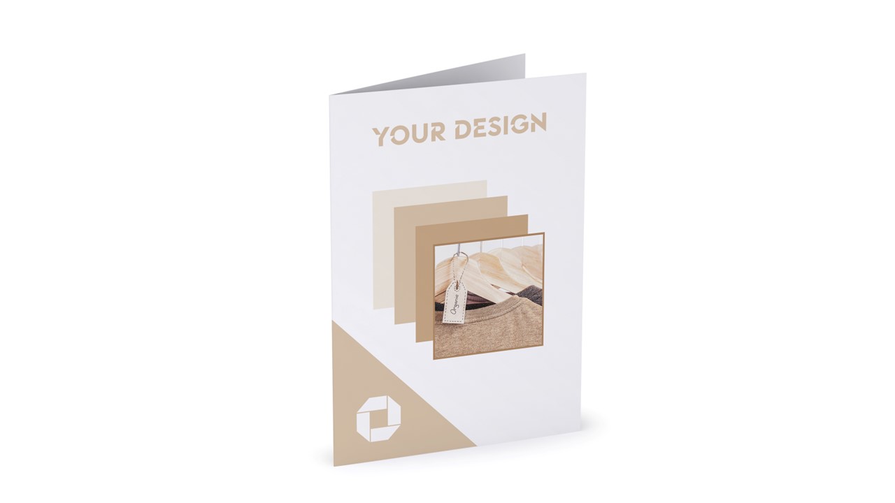 Faltblatt Einbruchfalz DIN A5 Hochformat