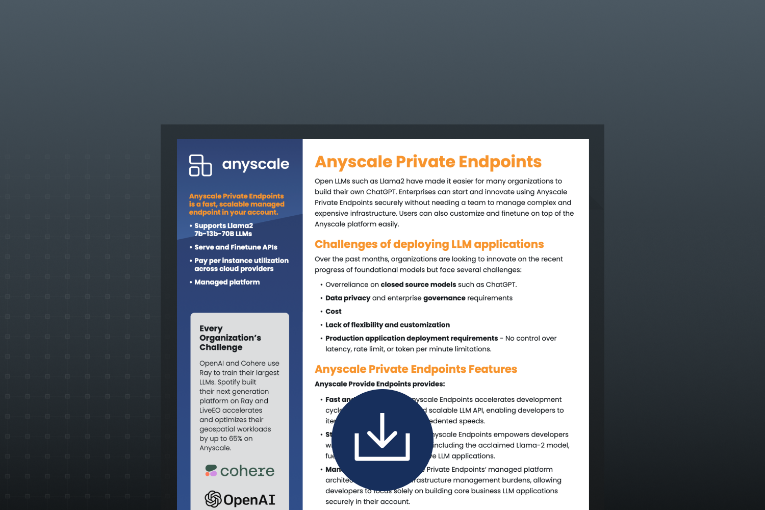 Anyscale Private Endpoints Anyscale Private Endpoints