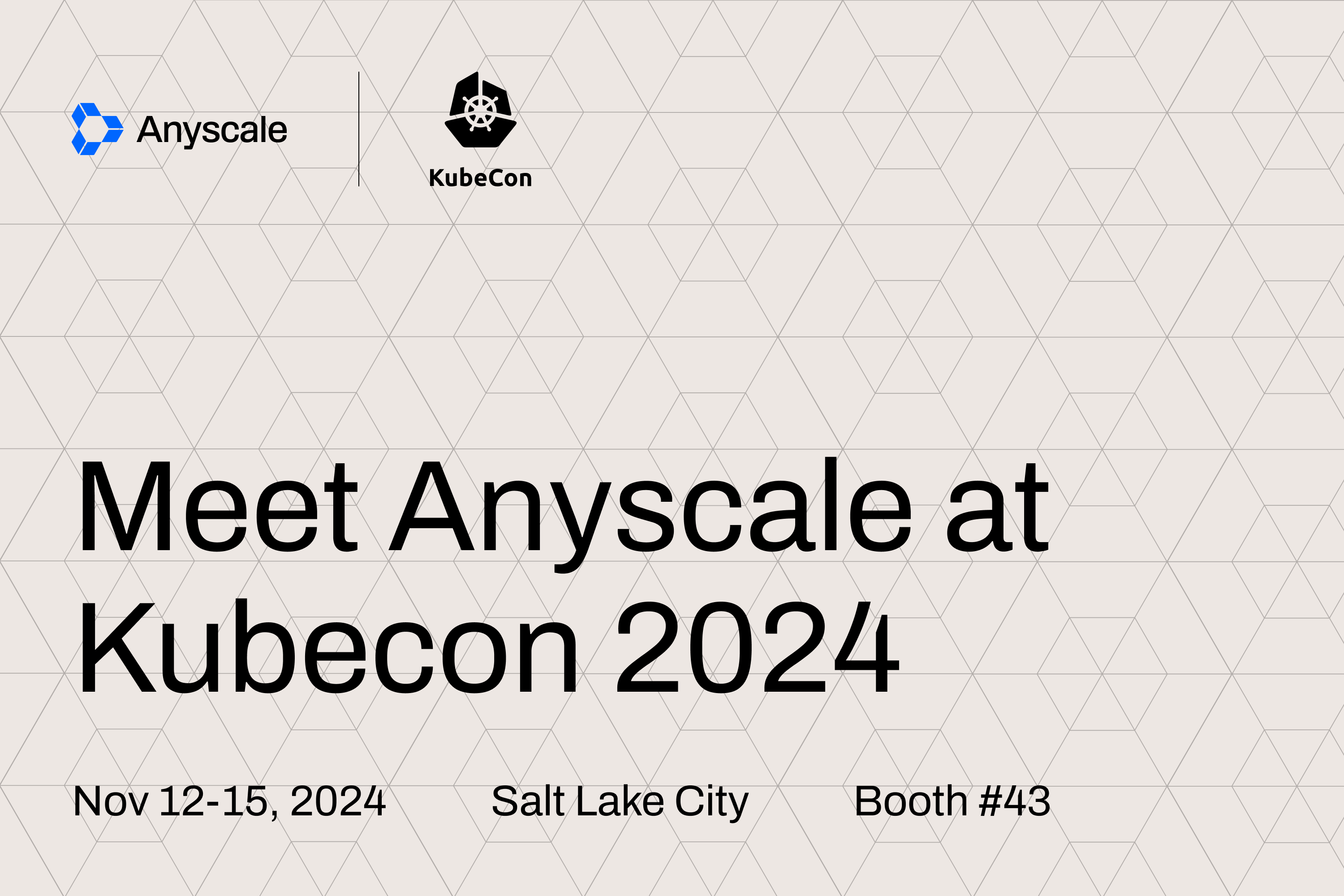 Meet Anyscale at Kubecon 2024