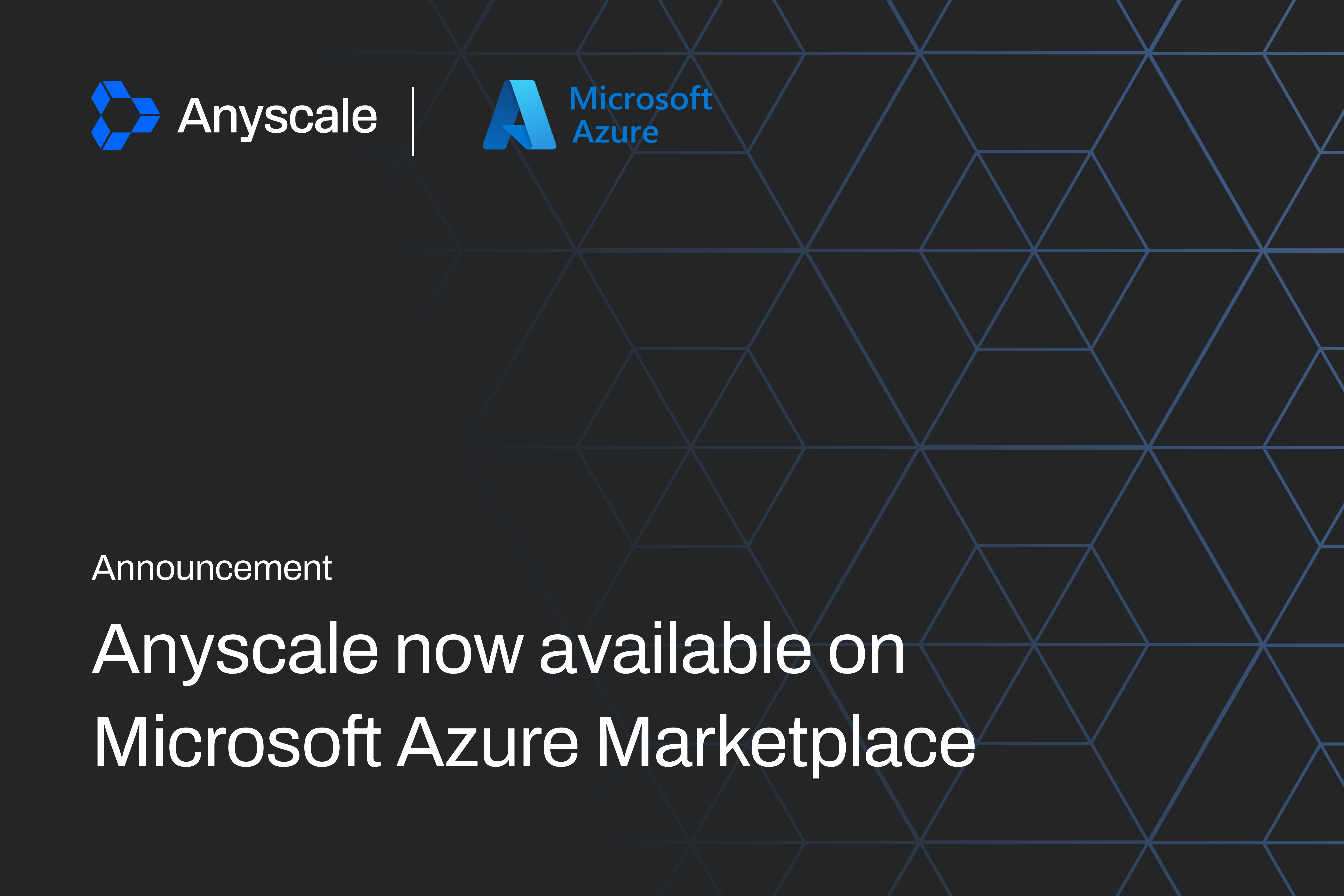 Anyscale on Microsoft Azure Marketplace