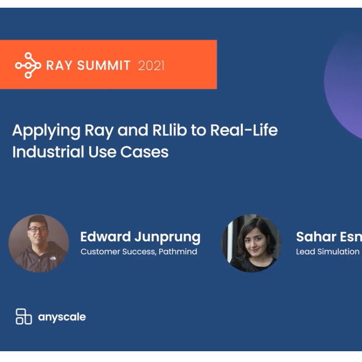 Applying Ray and RLlib to Real-life Industrial Use Cases