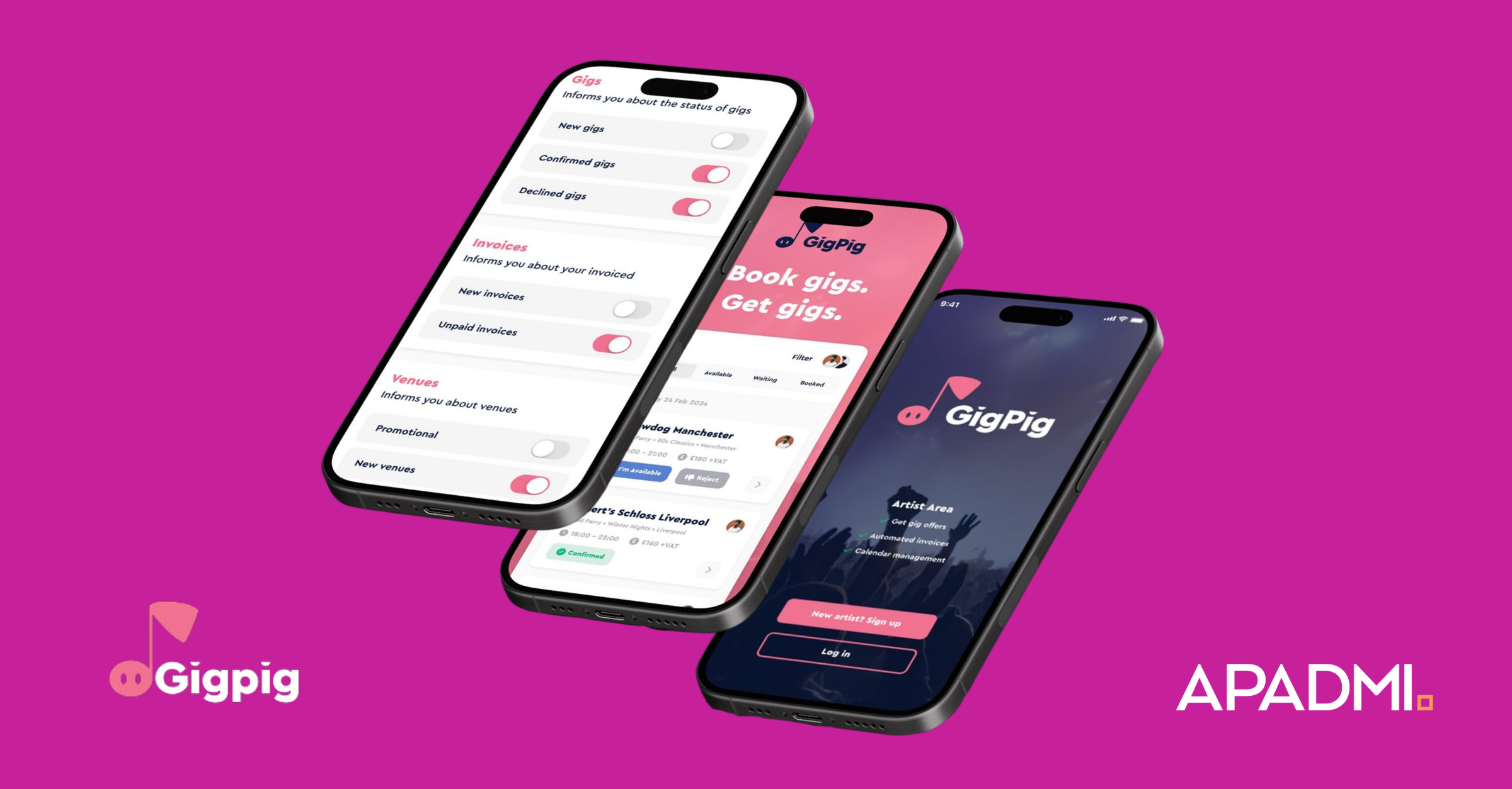 GigPig App Case Study | Our Work | Apadmi