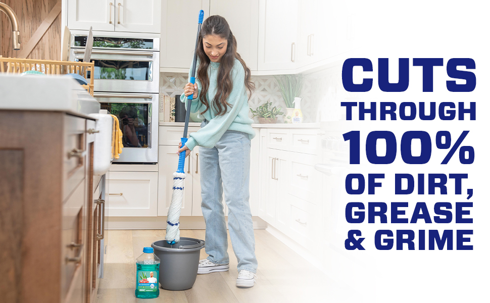 Multi Surface Cleaner with Febreze Meadows & Rain | Mr. Clean®