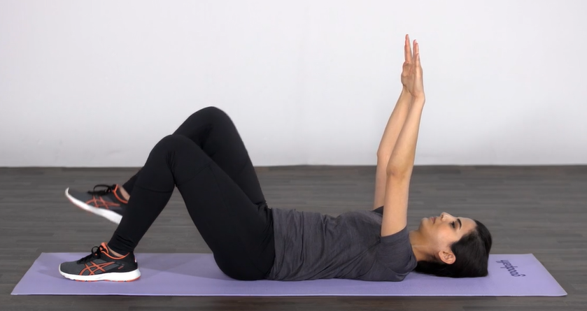 Transverse abdominal marches: 2 sets x 10 reps