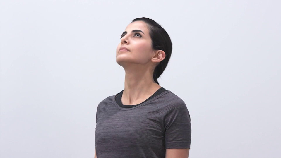 Cervical extension: 2 sets for 10 reps