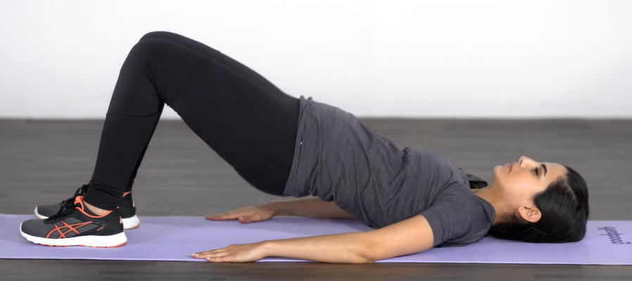 Bridges: 2 sets x 10 reps