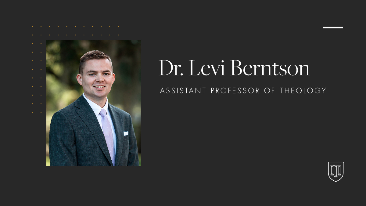 Faculty Update: Professor Levi Berntson, Ph.D. :: Reformation Bible College