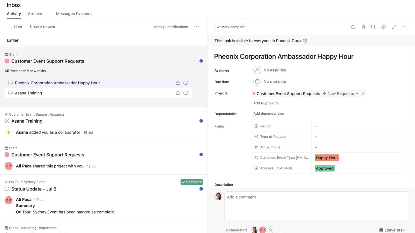 How to Use your Asana Inbox
