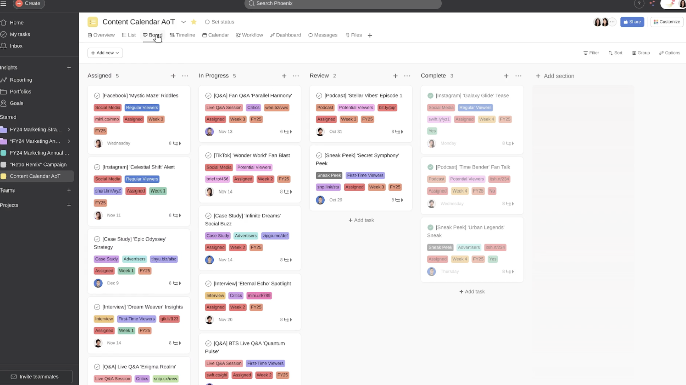 How to Drag and Drop Tasks in Asana | Board, List, and Calendar Views
