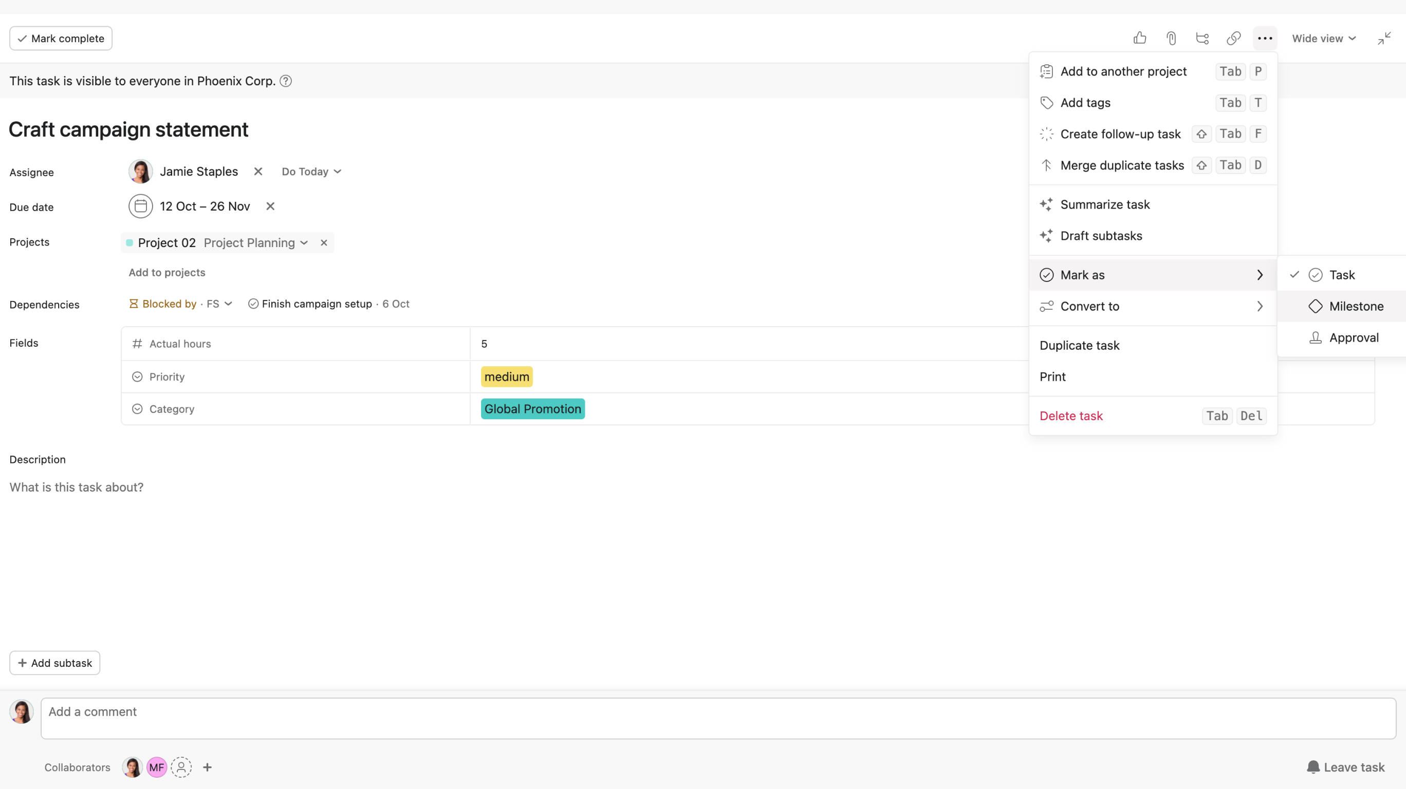 How to Convert Tasks to Other Objects in Asana How to Convert Tasks to Other Objects in Asana