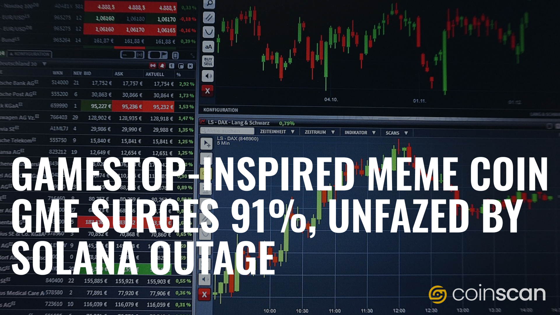 GameStop-Inspired Meme Coin GME Surges, Unfazed by Solana Outage