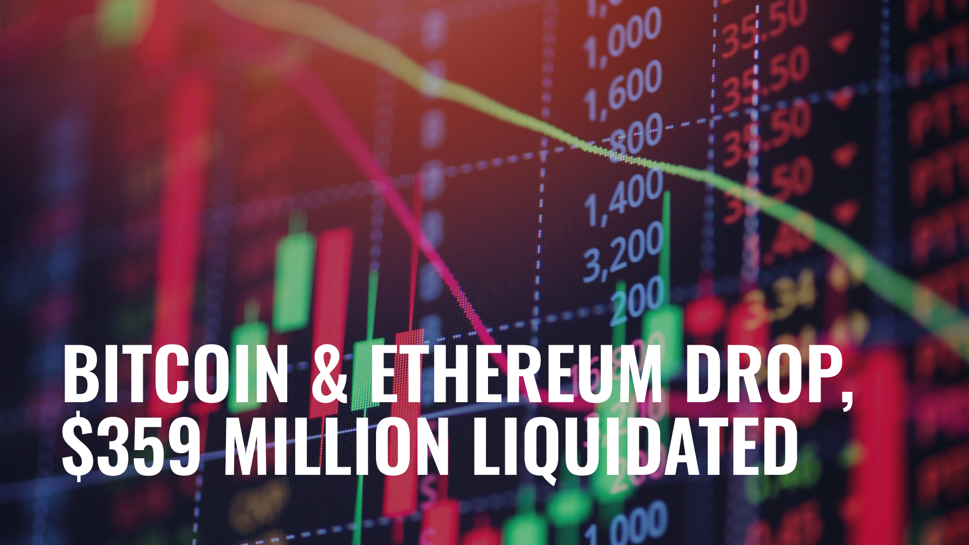 Major Cryptocurrencies Slide as $359 Million in Long Positions Liquidated