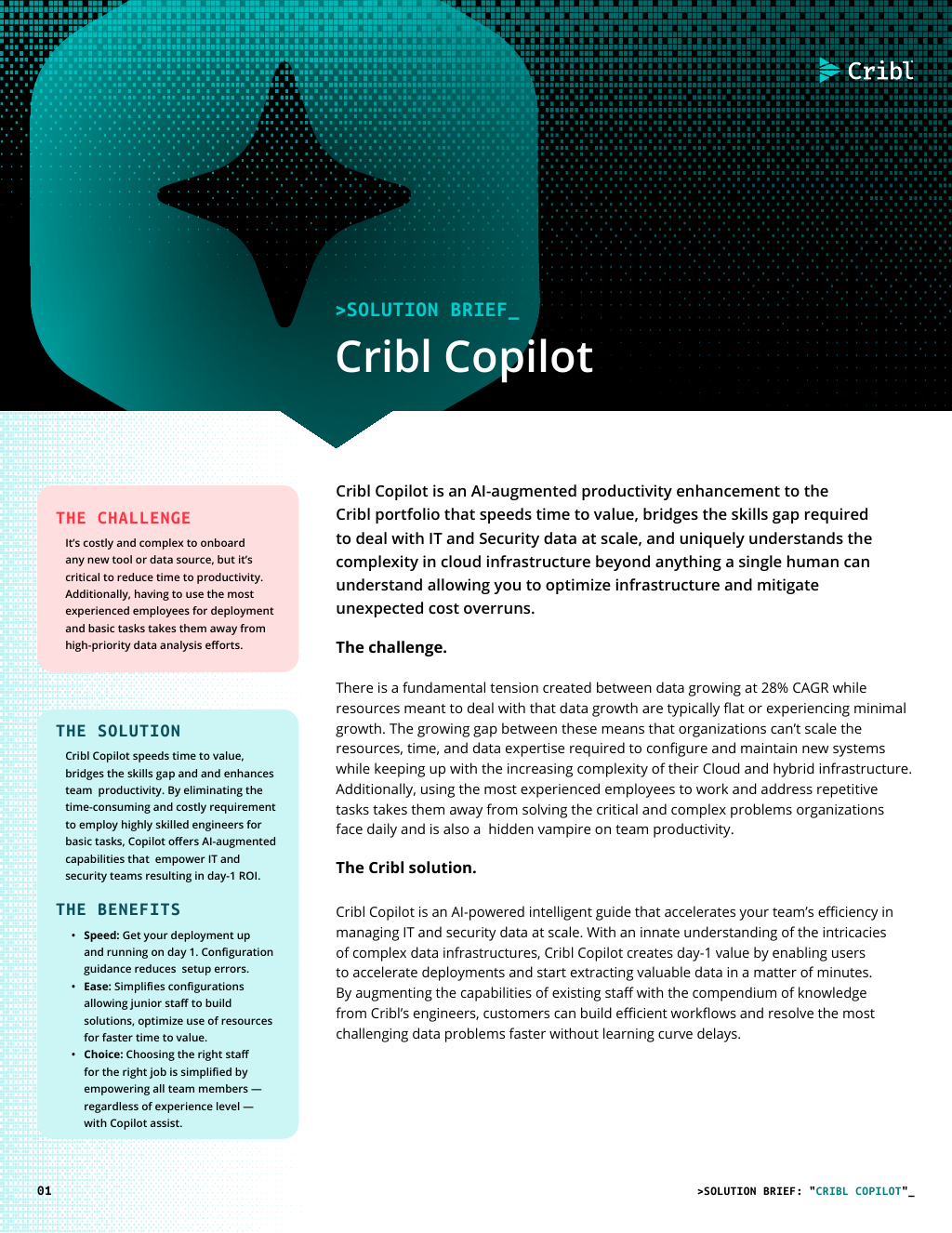 Cribl Copilot Solution Brief