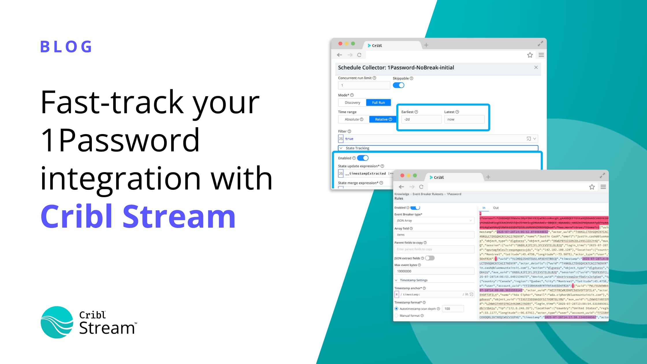 Fast-Track your 1Password integration with Cribl Stream