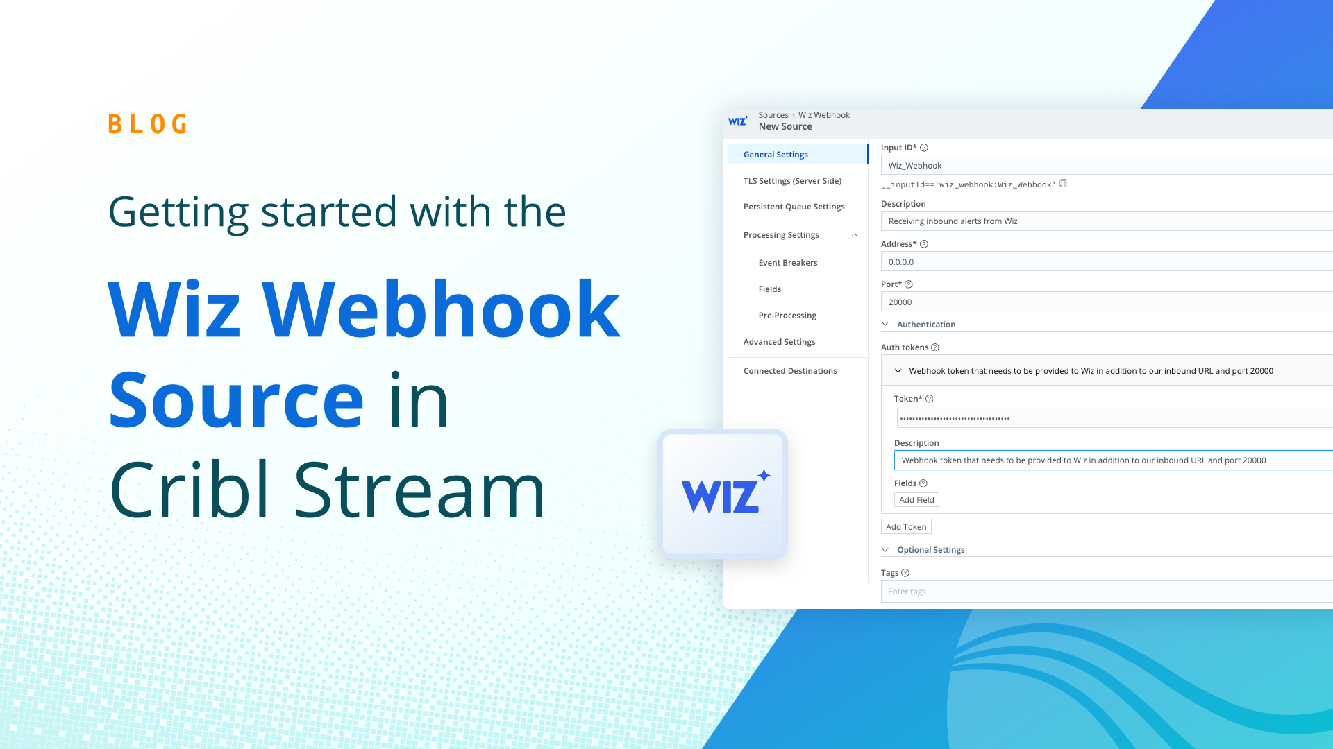 Getting started with the Wiz Webhook Source in Cribl Stream