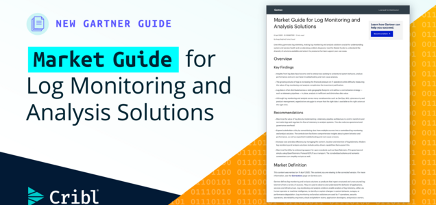 Gartner Market Guide for Log Monitoring and Analysis Solutions