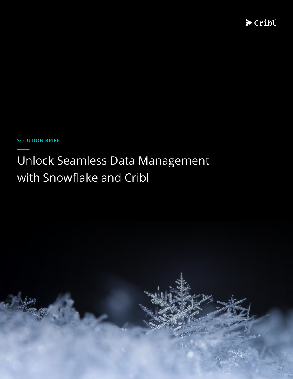 Solution Brief: Unlock Seamless Data Management with Snowflake and Cribl