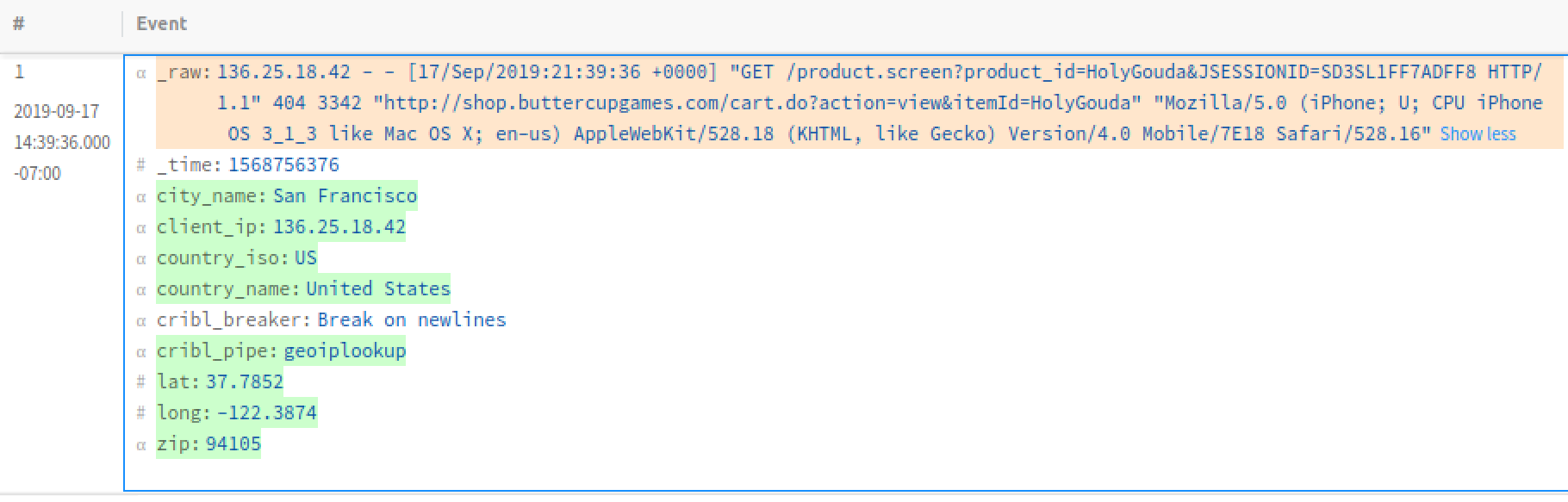 Enrich Data with the Super-Fast GeoIP Function | Cribl