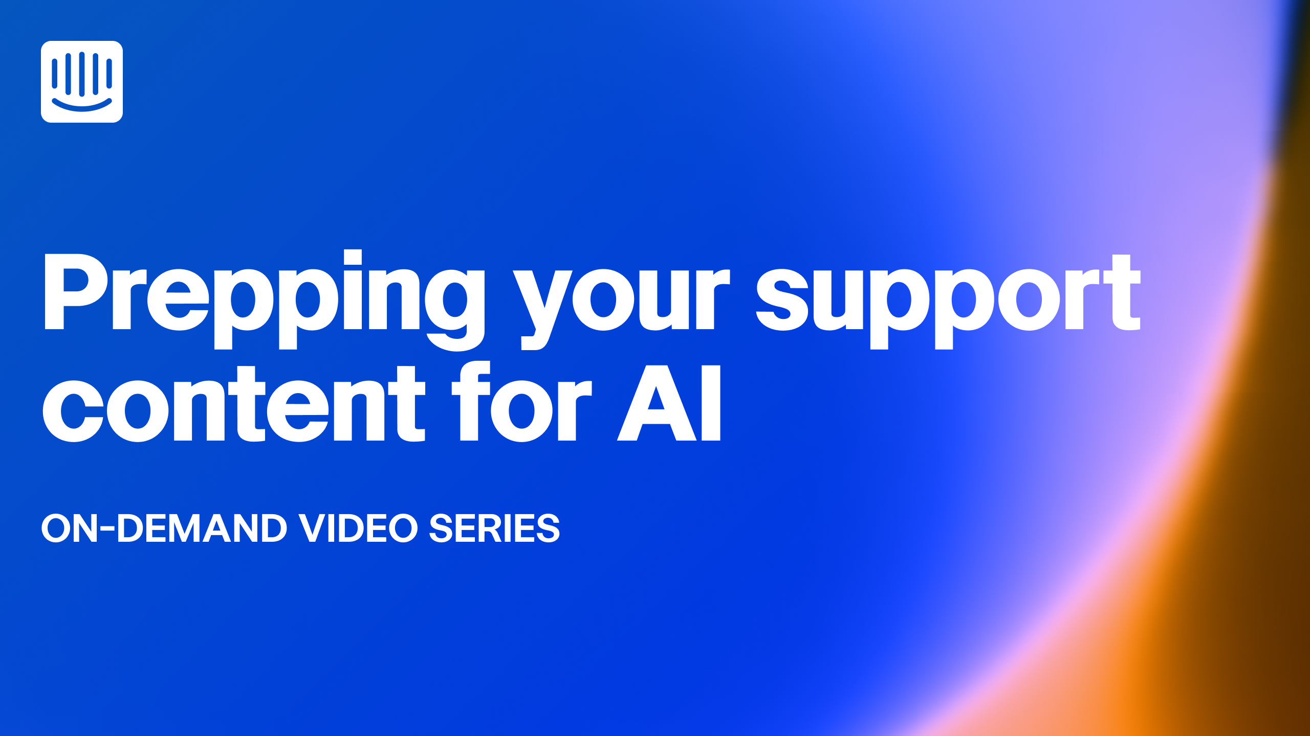 Prepping your support content for AI