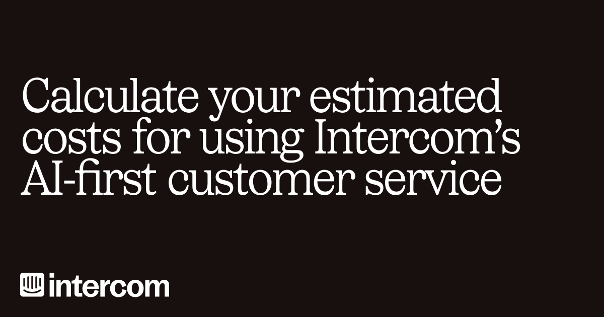 Pricing Calculator | Intercom