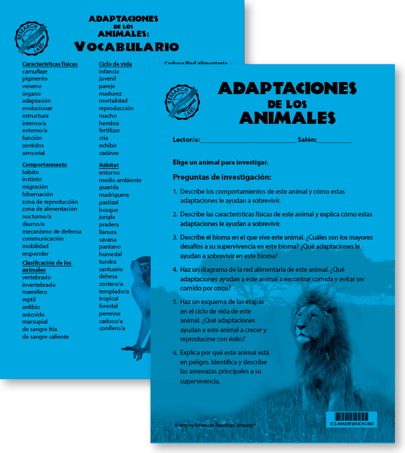 Adaptaciones de los animales | ARC Core Theme