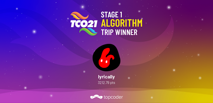 TCO21 Stage 1 Winners | Topcoder