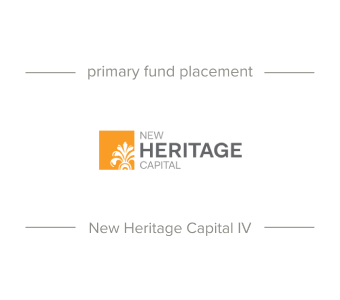 New Heritage Capital Forms New Heritage Capital Fund IV, L.P.