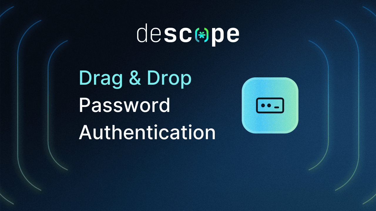 Drag & Drop Password Authentication Provider | Descope