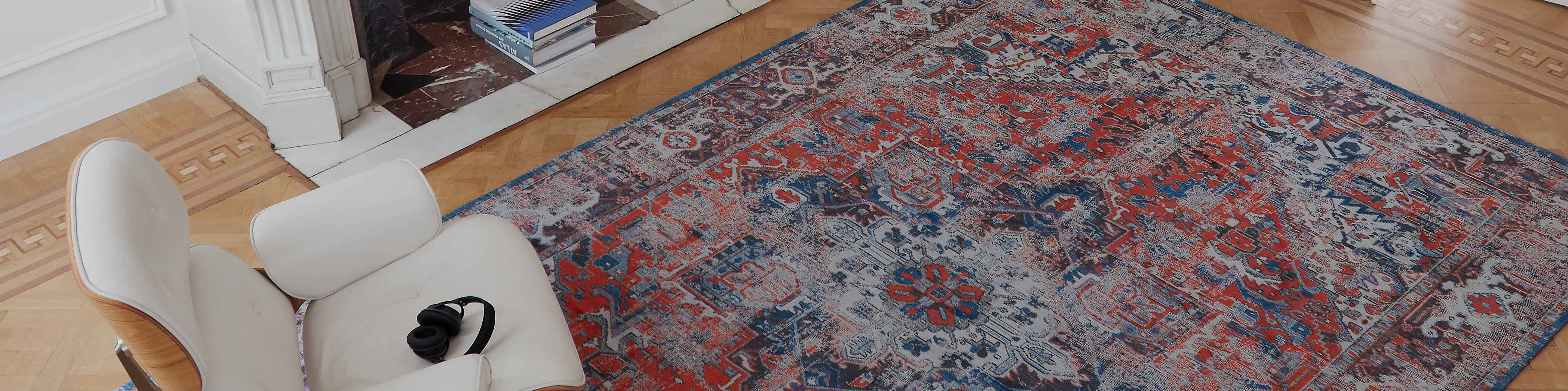 Tapis rouge, tapis bordeaux, tapis rouge salon | Saint Maclou