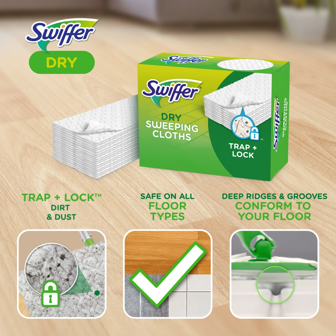 Swiffer Sweeper and Disposable Cleaning Cloths | P&G Professional