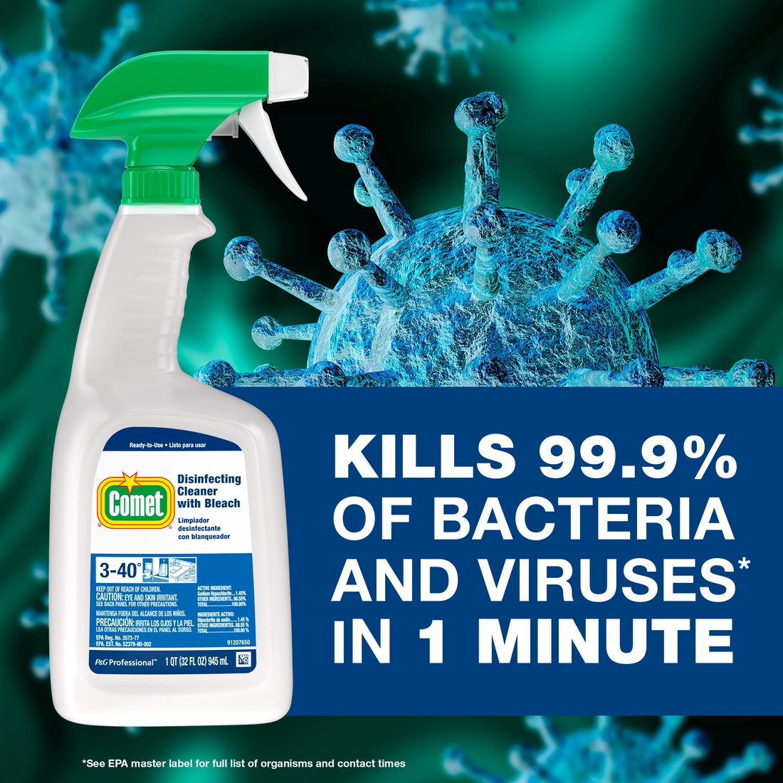 Comet Disinfecting Cleaner with Bleach | P&G Professional