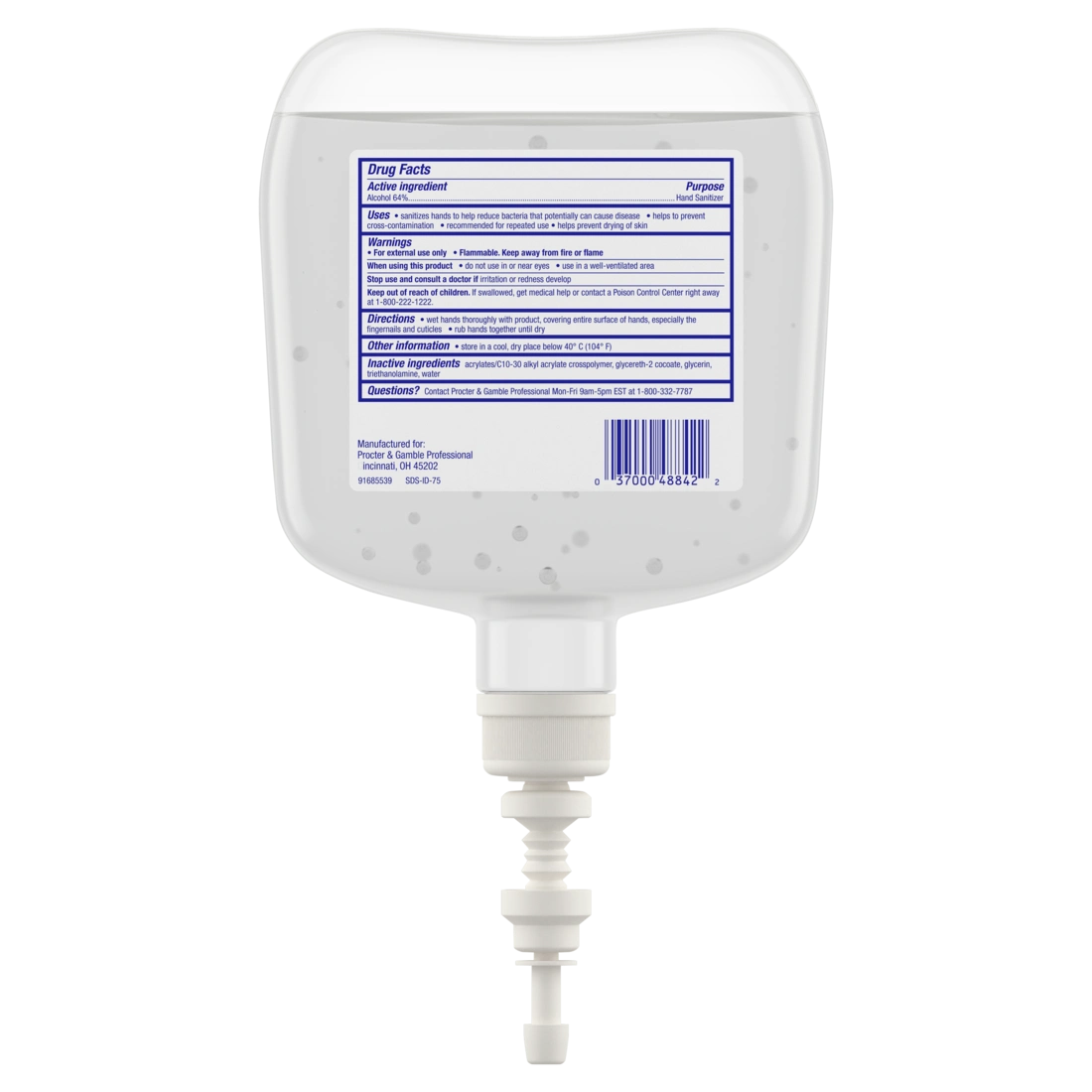 Anti-Bacterial Hand Gel Sanitizer From Safeguard Professional