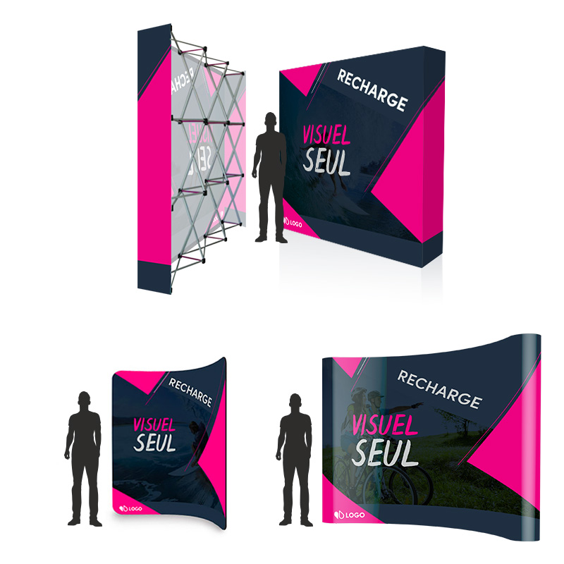 Recharge pour Stand Publicitaire - Visuel Seul pour Mur d'Images