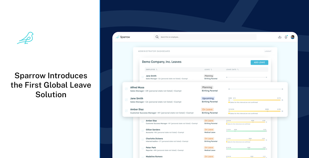 Sparrow introduces first global leave solution, streamlining employee ...