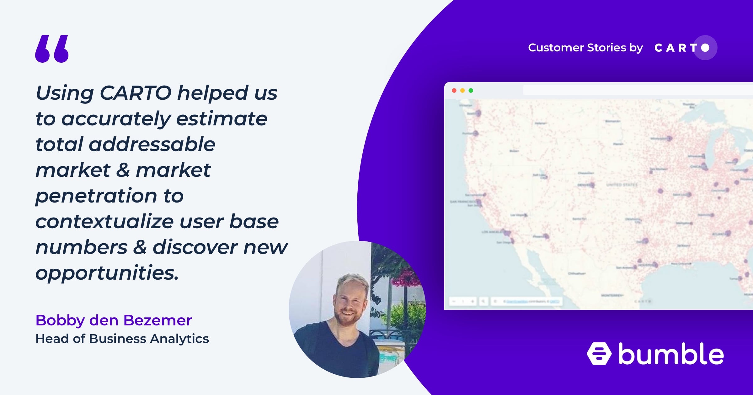 Using Spatial to Grow Market Share: Bumble Customer Story | CARTO