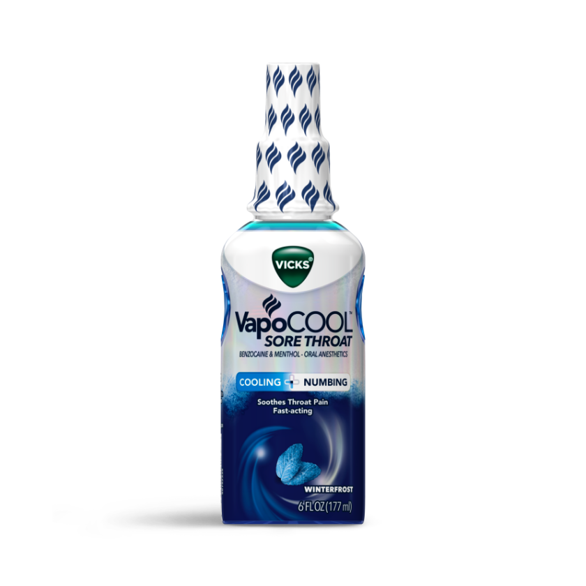 Vicks VapoCOOL Spray for Relief from Painful Sore Throat | Vicks