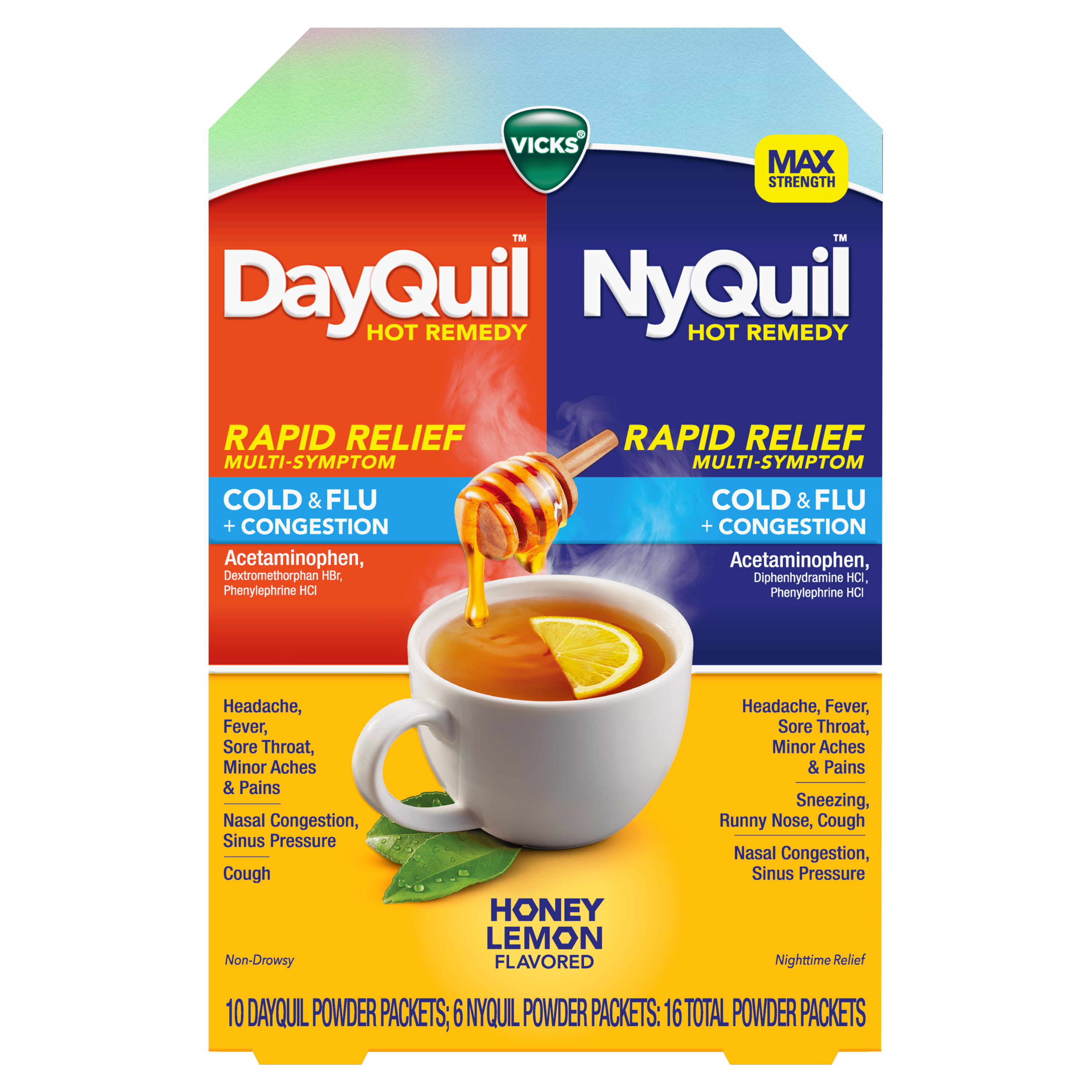 DayQuil™ & NyQuil™ Hot Remedy Cold, Flu & Congestion Relief Combo Pack