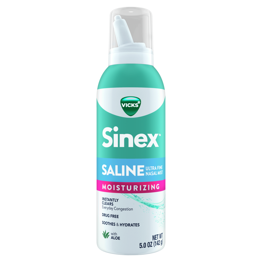 Sinex Moisturizing Saline Nasal Spray | Vicks
