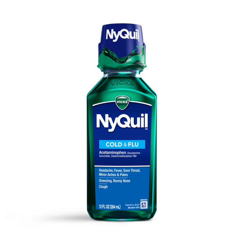 NyQuil™ Cough, Cold & Flu Nighttime Relief Liquid