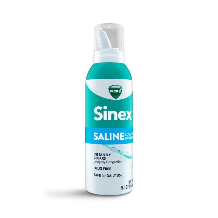 Sinex Saline Ultra Fine Nasal Mist for Congestion | Vicks