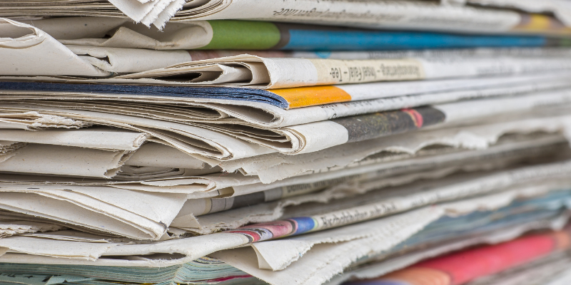 Upphämtning och återvinning av tidningar